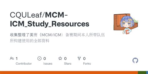 GitHub CQULeaf MCM ICM Study Resources This Repository Was Created To Collect The Materials
