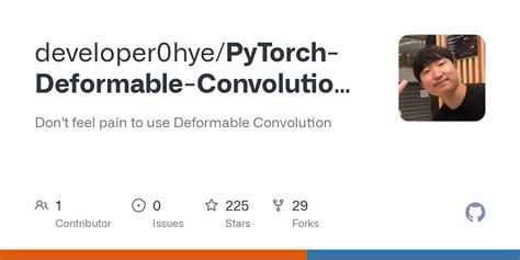 Issues Developer0hye PyTorch Deformable Convolution V2 GitHub