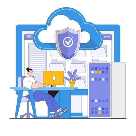 Premium Vector Cybersecurity Solutions Vector Illustration Concept With Characters Security