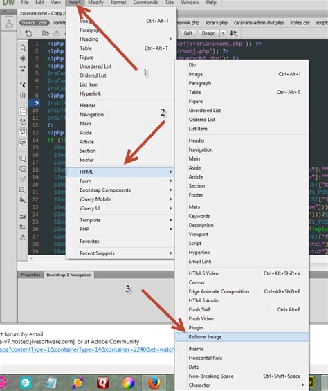 Dreamweaver Rollovers And Buttons