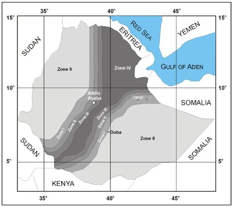 Seismic Risk Zone Map Of Ethiopia After Asfaw 1986 Download Scientific Diagram
