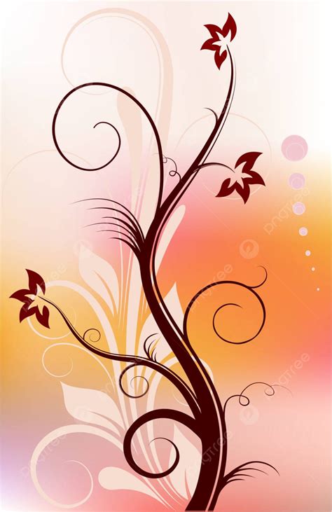 Floral Tree Frame Illustration Painting Vector Frame Illustration Painting PNG And Vector