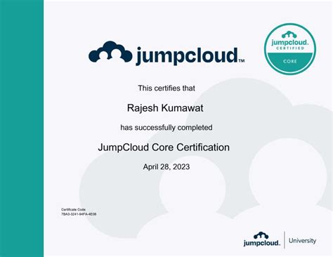 Rajesh Kumawat On Linkedin Successfully Completed The Jumpcloud Core