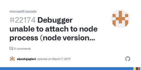 Debugger Unable To Attach To Node Process Node Version Issue Microsoft