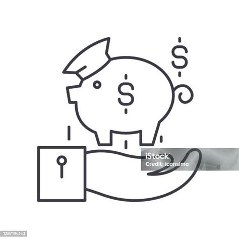 획득 아이콘 선형 격리 된 그림 얇은 줄 벡터 웹 디자인 기호 흰색 배경에 편집 가능한 스트로크와 개요 개념 기호 가방에 대한 스톡 벡터 아트 및 기타 이미지 Istock