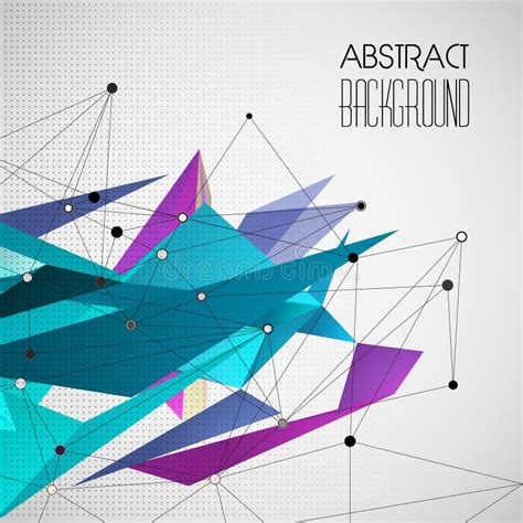 Vector Abstract Geometric Background With Triangle Stock Illustration Illustration Of Abstract