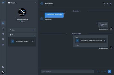 Instant Messaging And Chat App Blueprint Free Codeless App Template