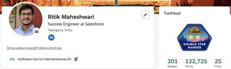 Ritik Maheshwari On Linkedin Trailhead Salesforce Salesforceadministrator Salesforcedeveloper