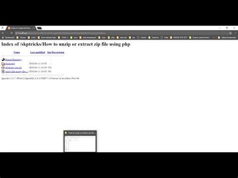 How To Unzip Or Extract Zip File Using PHP SKPTRICKS