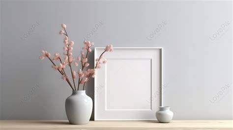 3d 렌더링회색 벽 배경에 부동 프레임이 있는 세련된 테이블탑 모형 3d 배경 3d 렌더링 배경 부동 배경 이미지 Hd 3d 3d 렌더링 부동 배경 사진 무료