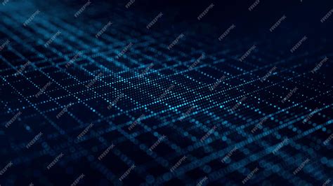Premium Photo Abstract Technology Perspective Grid Background Digital Network Connection