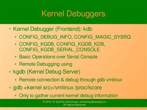 Kernel Debugging And Profiling