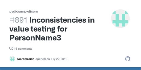 Inconsistencies In Value Testing For Personname3 · Issue 891 · Pydicom