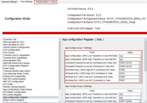 TPS65987DDJ TPS65987DDJ Configuration Regiest Setting For Voltage Swap Interface Forum
