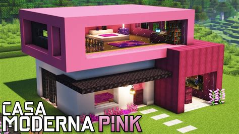 CÓmo Hacer Una Casa Moderna Rosa 🌸 Tutorial 8 Youtube