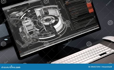 A 3d Modeling Software Interface With A Product Design In Progress Representing The Digital