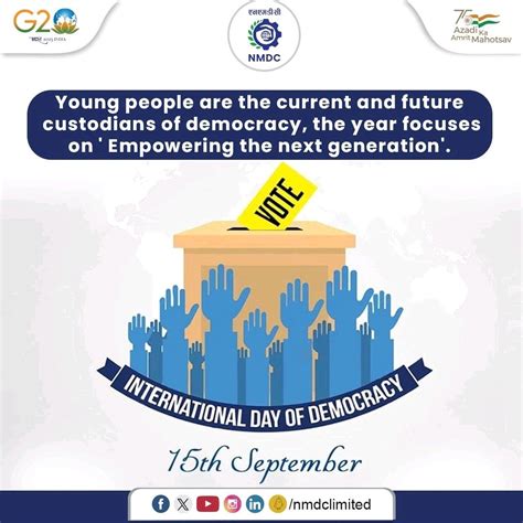 Nmdc Limited On Linkedin Internationaldemocracyday Nmdc