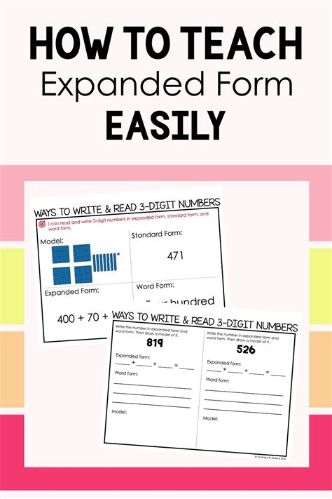 Mastering Place Value Expanded Form Effective Tips For Teaching 2nd Graders Numbers To 1 000