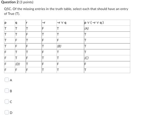 Solved Q4 How Many Rows Are In A Truth Table For A Compound Course Hero