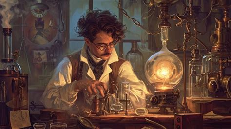 Premium Ai Image A Scientist Immersed In Research