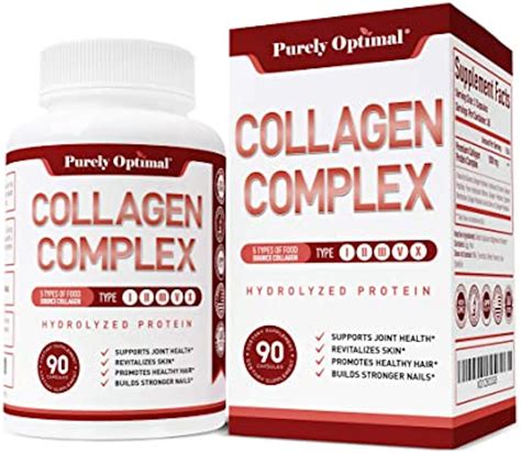 Premium Multi Collagen Peptides Capsules 90 Collagen Capsules Purely