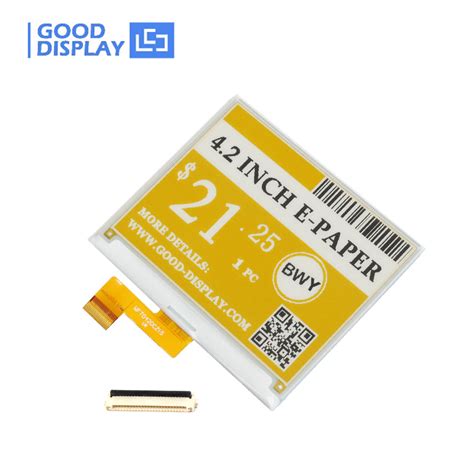 Good Display Inch Black Write And Yellow EPD Display E Paper Screen