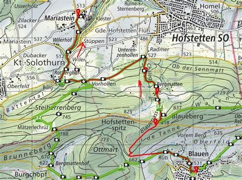 Wanderung Blauen Bl Blauenpass Bergmatten Mariastein So