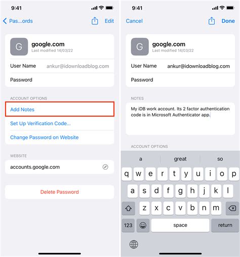 How To Add Secure Notes To Icloud Keychain Passwords