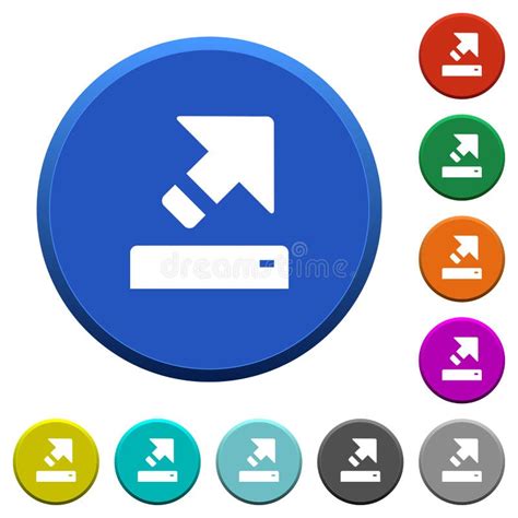 Export Beveled Buttons Stock Vector Illustration Of Output 196043790