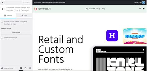 Header Title Description TokoPressID