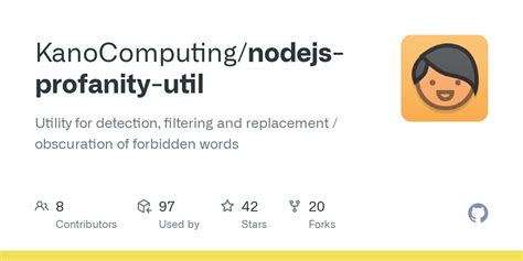Github Kanocomputingnodejs Profanity Util Utility For Detection