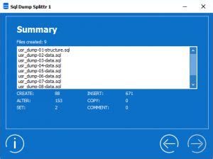 SQL Dump Splittr MySQL PostgreSQL Dump Splitter For Windows