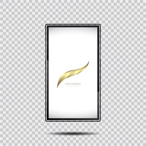 현실적인 Tv 화면 모형 디자인 세련된 Led 패널 Lcd 유형 대형 컴퓨터 모니터 디스플레이 모형 프리미엄 벡터