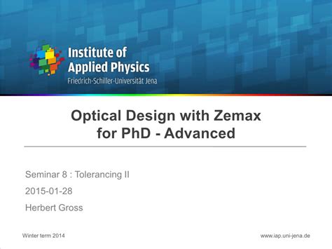 Optical Design With Zemax For Phd Advanced DocsLib