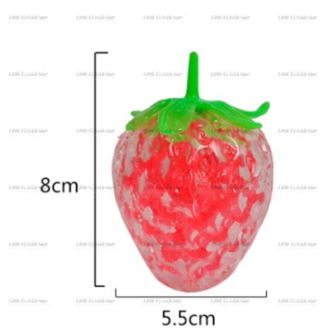 Strawberry Stress Ball For Squeeze Ball Anti Stress Toy Fruit Squishy Ball Stress Reliever