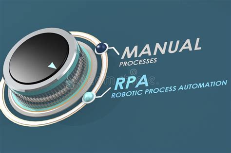 Robotic Process Automation Concept With Turning Knob Stock Illustration Illustration Of Choose