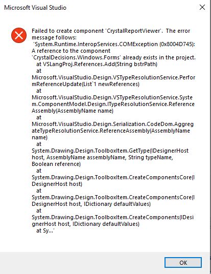 Crystal Reports How To Fix This Problem In Visual Studio Stack Overflow