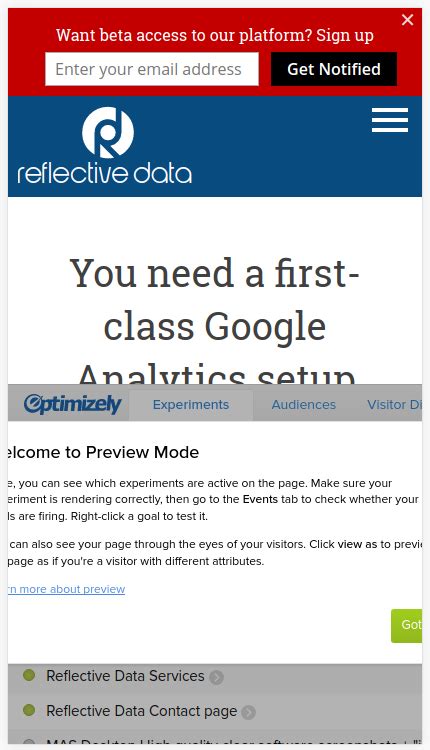 must know tips for optimizely preview links reflective data