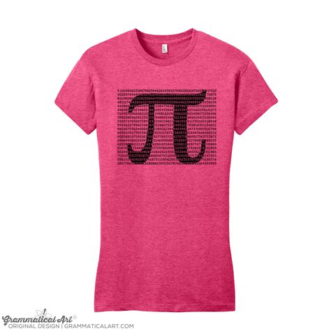 Womens Pi Digits Shirt Grammatical Art