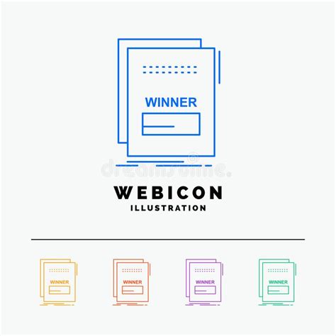 Fraud Link Maleficient Malicious Script 5 Color Line Web Icon Template Isolated On White