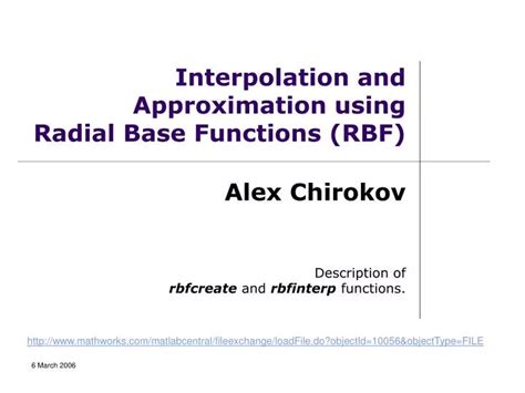 Ppt Interpolation And Approximation Using Radial Base Functions Rbf Powerpoint Presentation