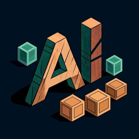 인공지능 Ai 또는 기계 학습 Machine Learning 은 미래의 세계 개념에서 스트래글 큐브 Straggle