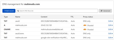 can t create app service managed certificates while cname and a record