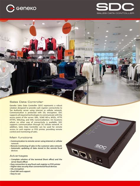 Sdc Sales Data Controller Pdf Point Of Sale Computer Data Storage
