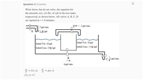 Solved Question 3 3 Points Write Down But Do Not Solve