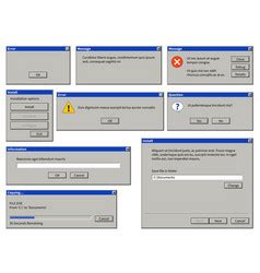 1 Bit Retro User Interface With Video Player Vector Image