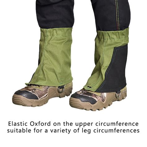 Waterproof Snow Leg Gaiters Wear Resistant Canvas Backwoods Outdoor