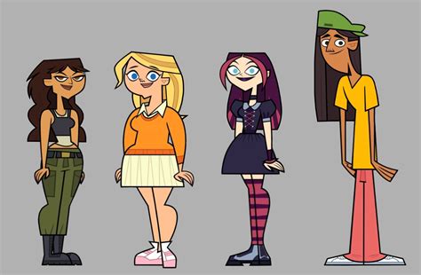 Total Drama Girls Characters Redrawing Total Drama Characters With