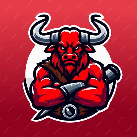 Angry Bull Logo Premium Ai Generated Vector