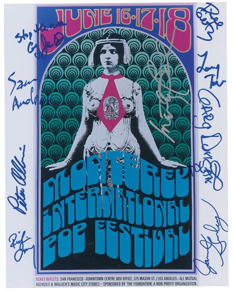 Monterey Pop Festival Signed Photograph Rr Auction